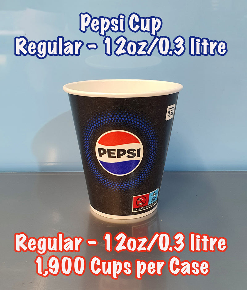 Pepsi Cup Regular 12oz 330ml size