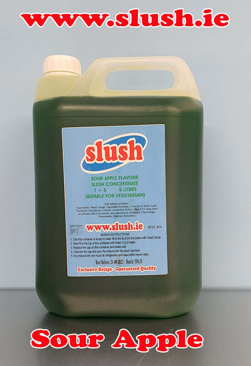 Sour Apple Slush Mix 5 litre - delivered anywhere in Ireland